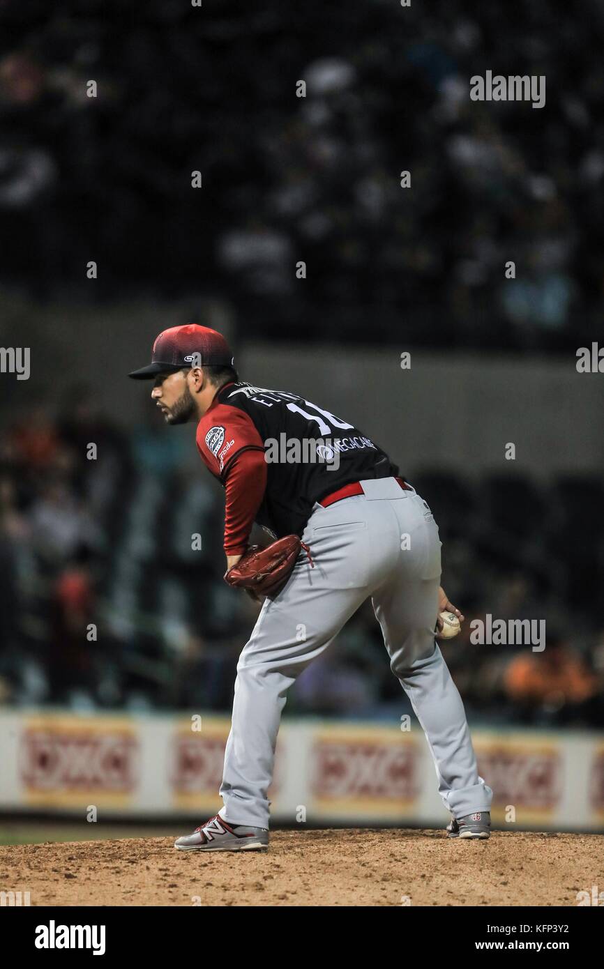 Elenes pitcher de Venados, durante las aciones de beisbol de la Liga ...