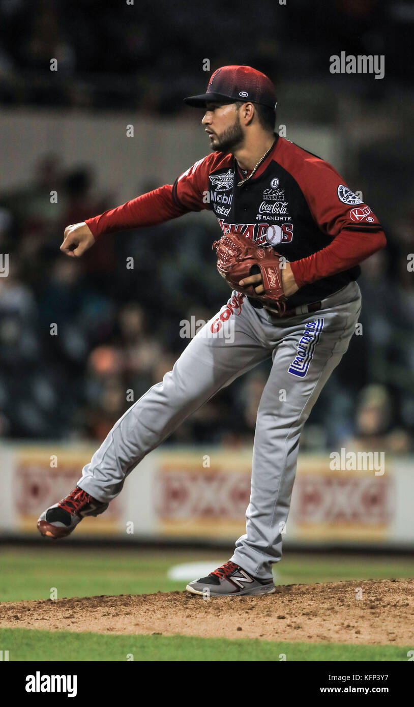 Elenes pitcher de Venados, durante las aciones de beisbol de la Liga ...