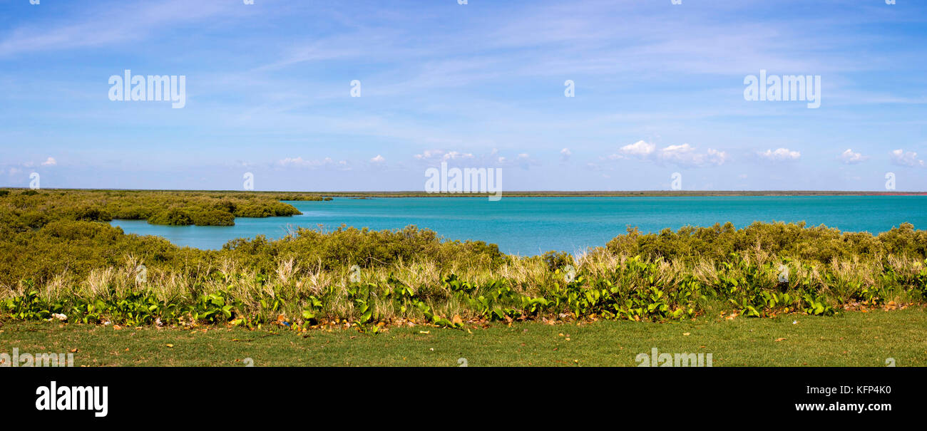 Roebuck Bay in Broome , North Western Australia ,with inter tidal ...
