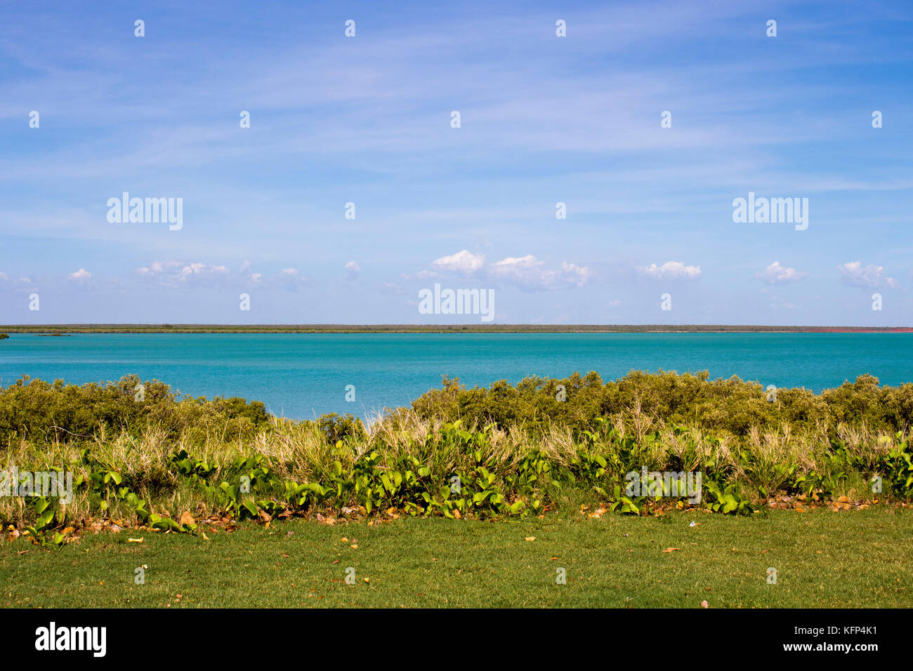 Roebuck Bay in Broome , North Western Australia ,with inter tidal ...
