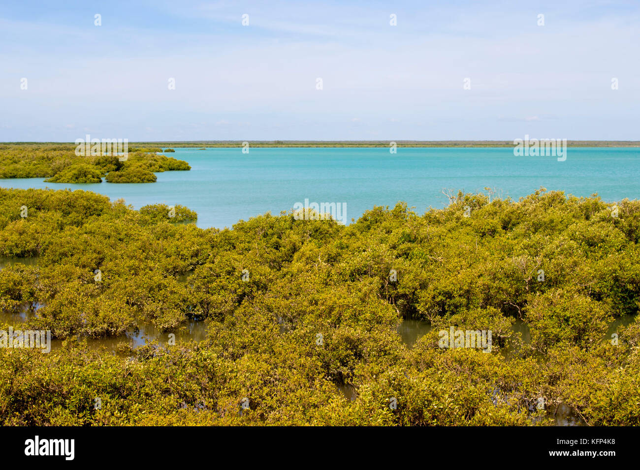 Roebuck Bay in Broome , North Western Australia ,with inter tidal ...