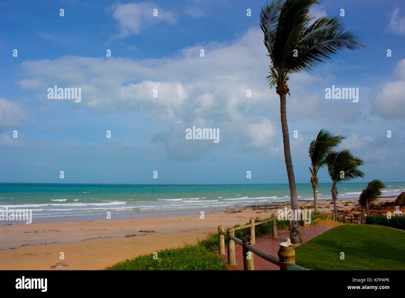 Cable Beach, Broome, North Western Australia on a late cloudy overcast ...