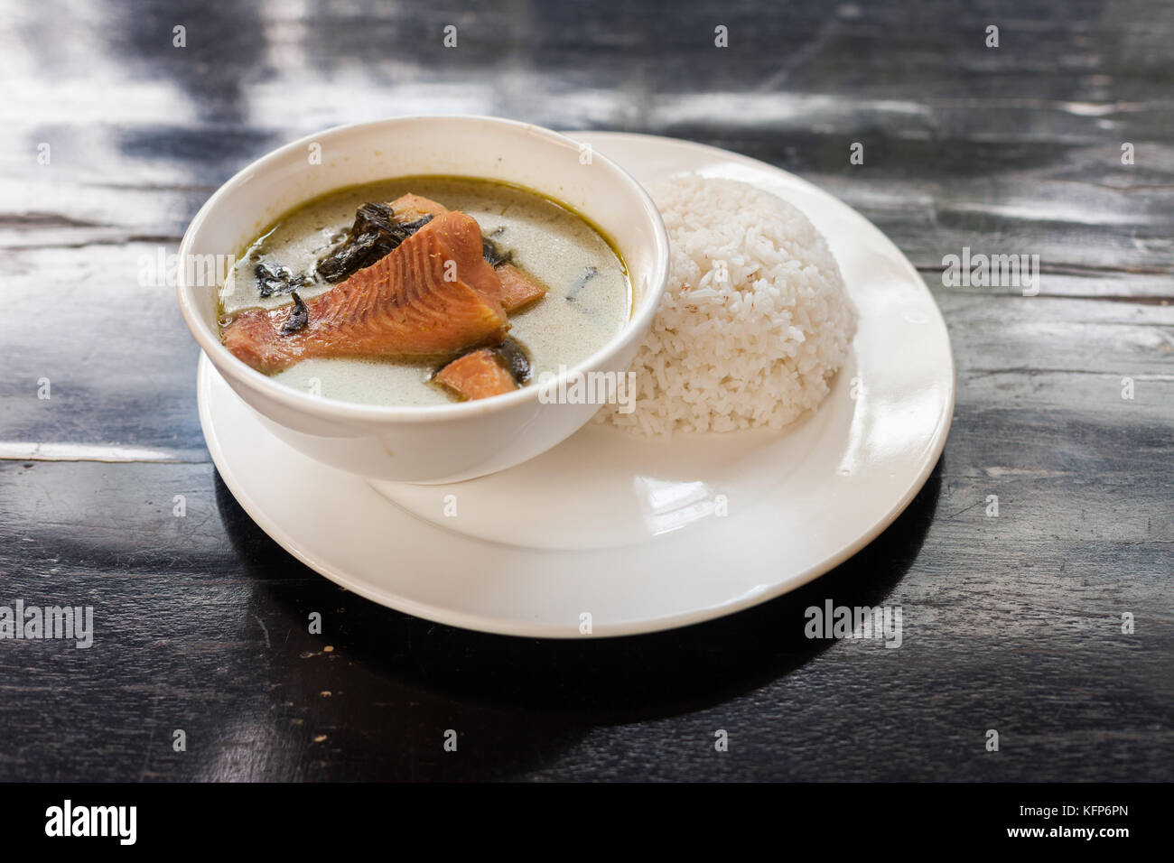 Khmer Amok with Fish, a traditional Cambodian dish Stock Photo - Alamy