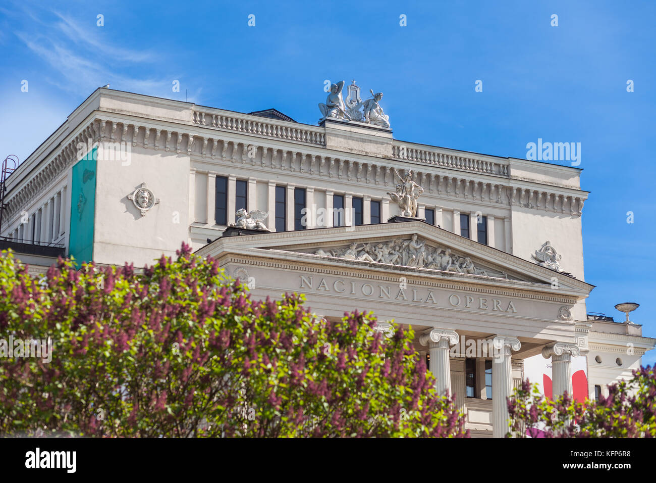 The National Opera House (Latvian National Opera) in Riga, Latvia Stock ...