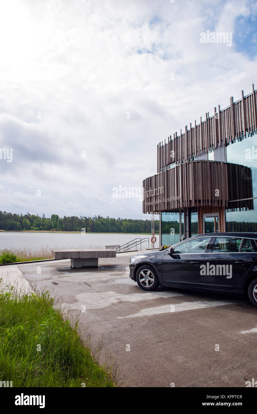 A Volvo V60 D4 outside the hotel and restaurant Hvita Hjorten, which ...