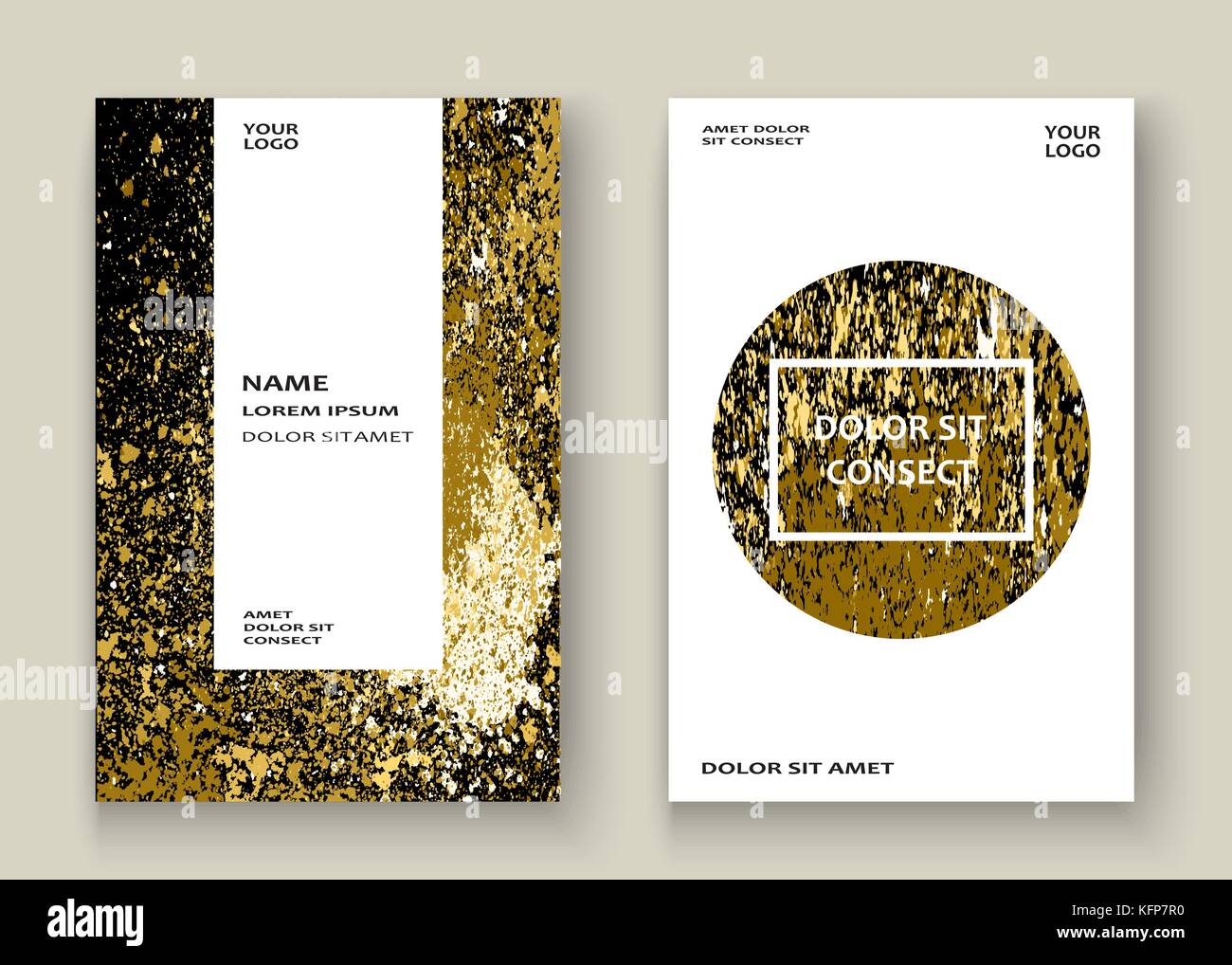 Neon gold explosion paint splatter artistic cover frame design ...