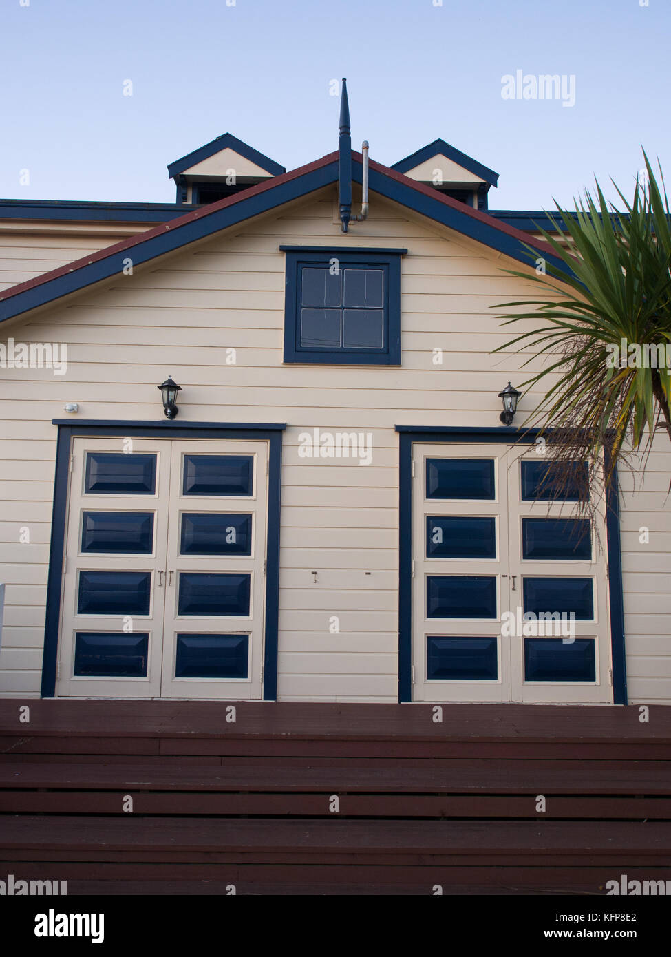 Double Doors Building Exterior Stock Photo - Alamy