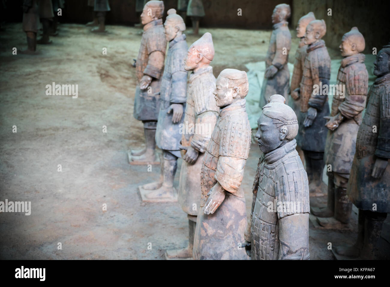 Tomb of ancient Chinese emperors: Terracotta Warriors and Horses. Has ...