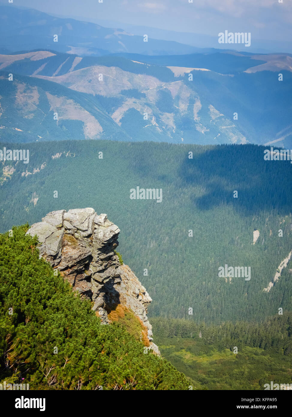 Rocks on top of the mountains in Romania, Europe Stock Photo - Alamy