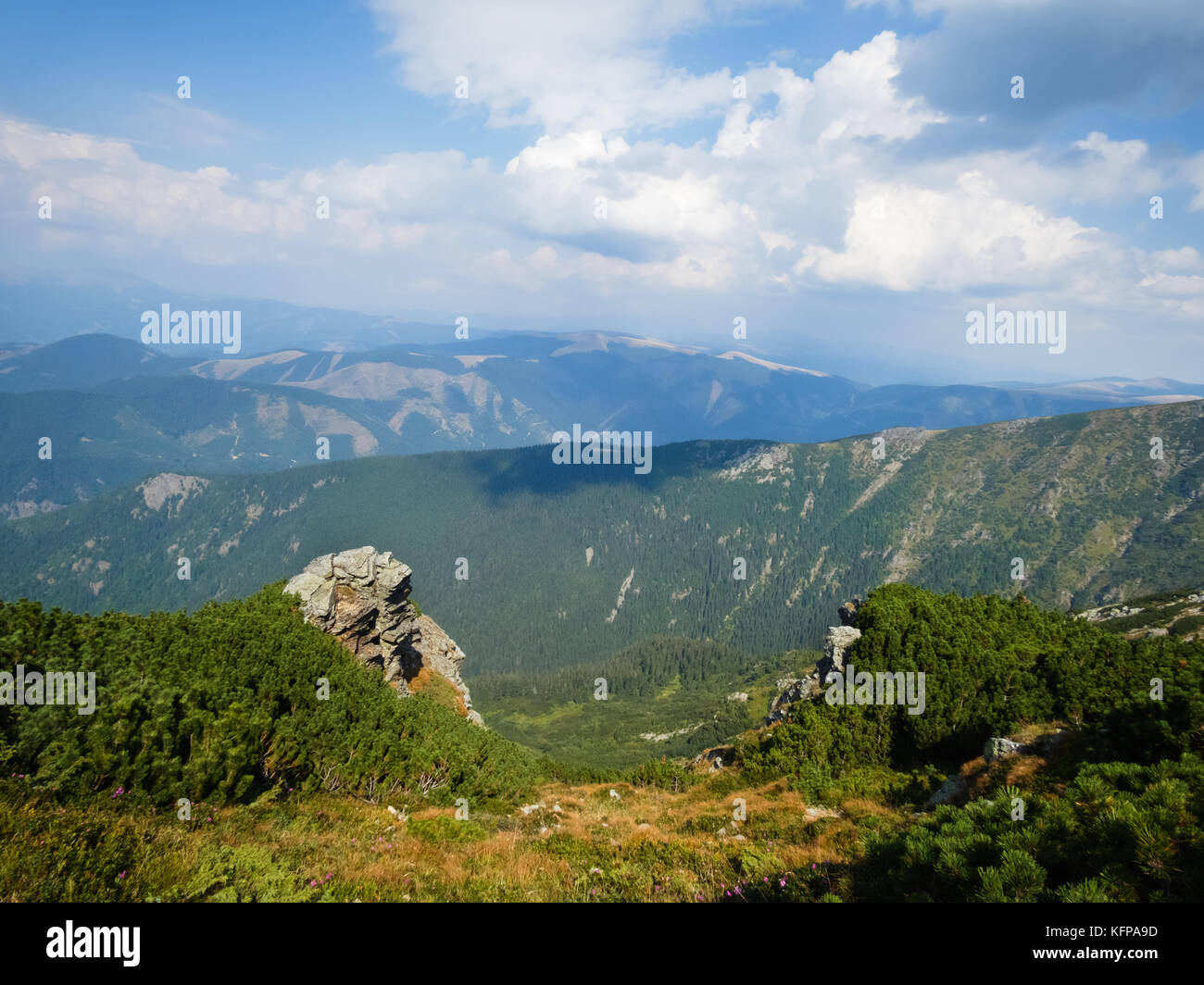 Rocks on top of the mountains in Romania, Europe Stock Photo - Alamy