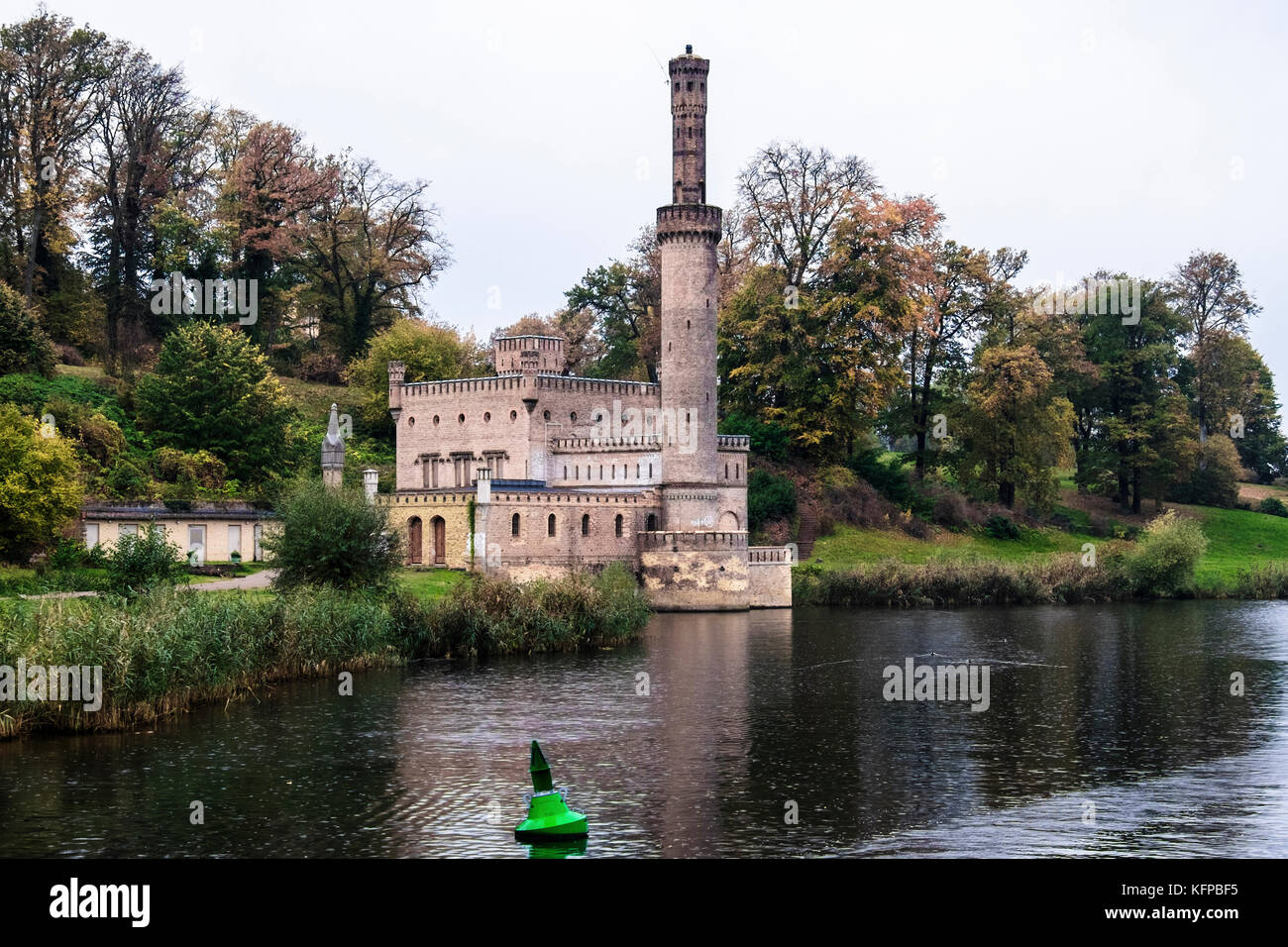 Brandenburg,Potsdam,Babelsberg Park. Dampfmaschinenhaus,steam powered ...