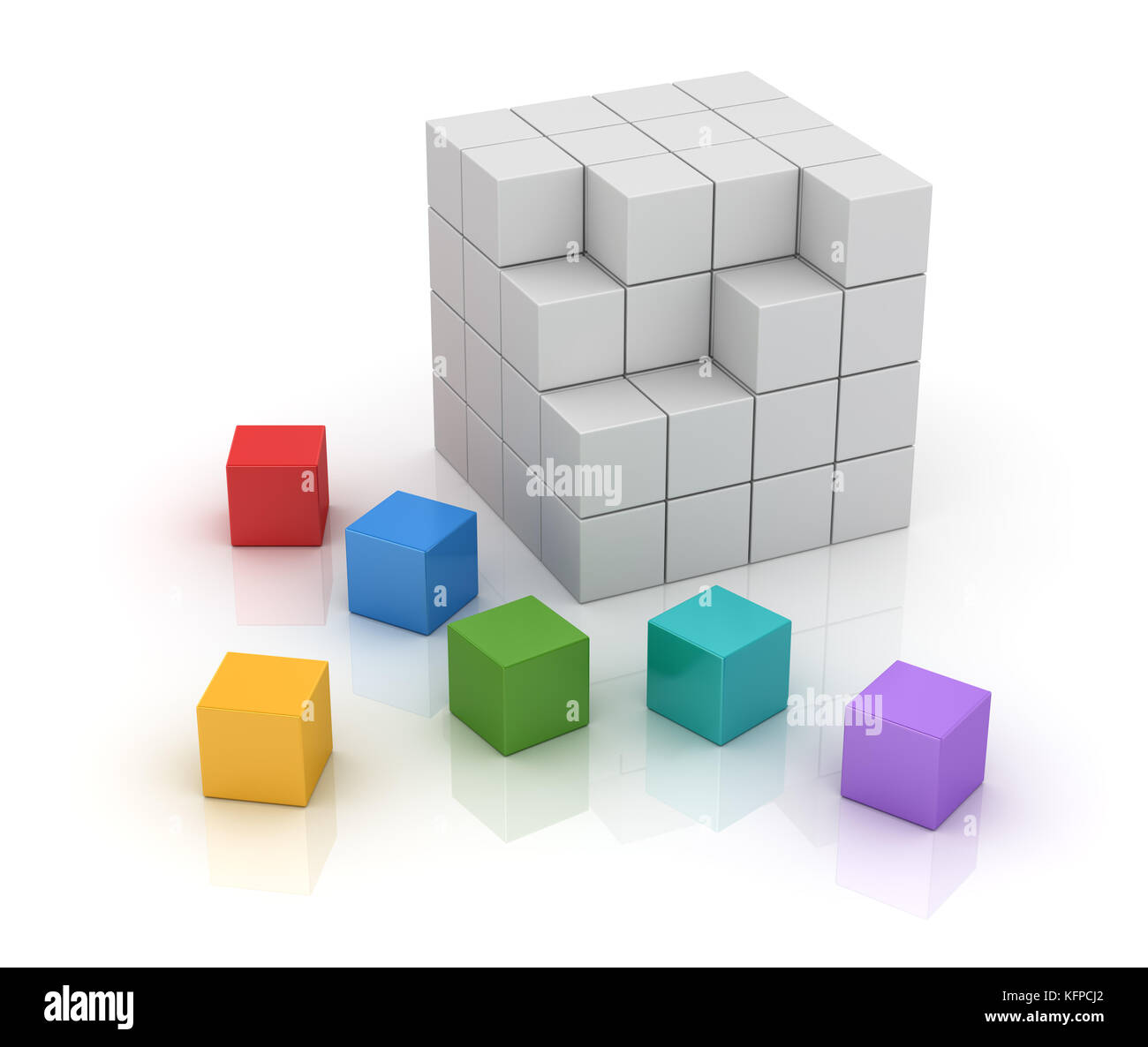 Solution , computer generated image. 3d rendered image Stock Photo - Alamy