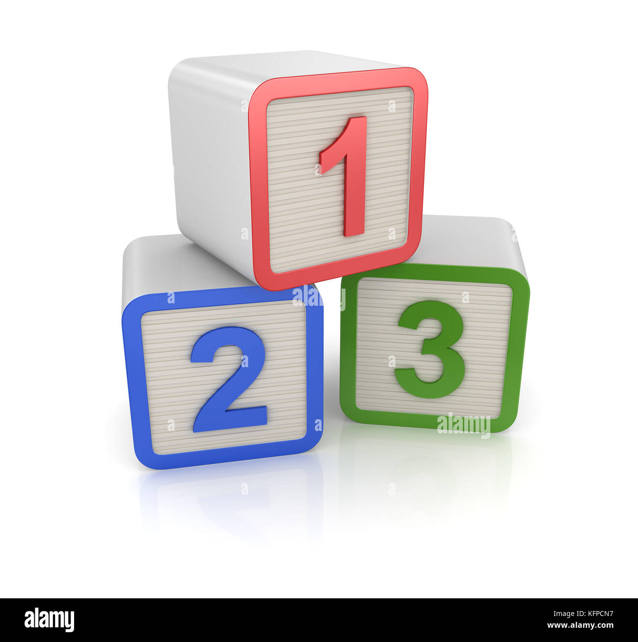 Number 123 , computer generated image. 3d rendered image Stock Photo ...