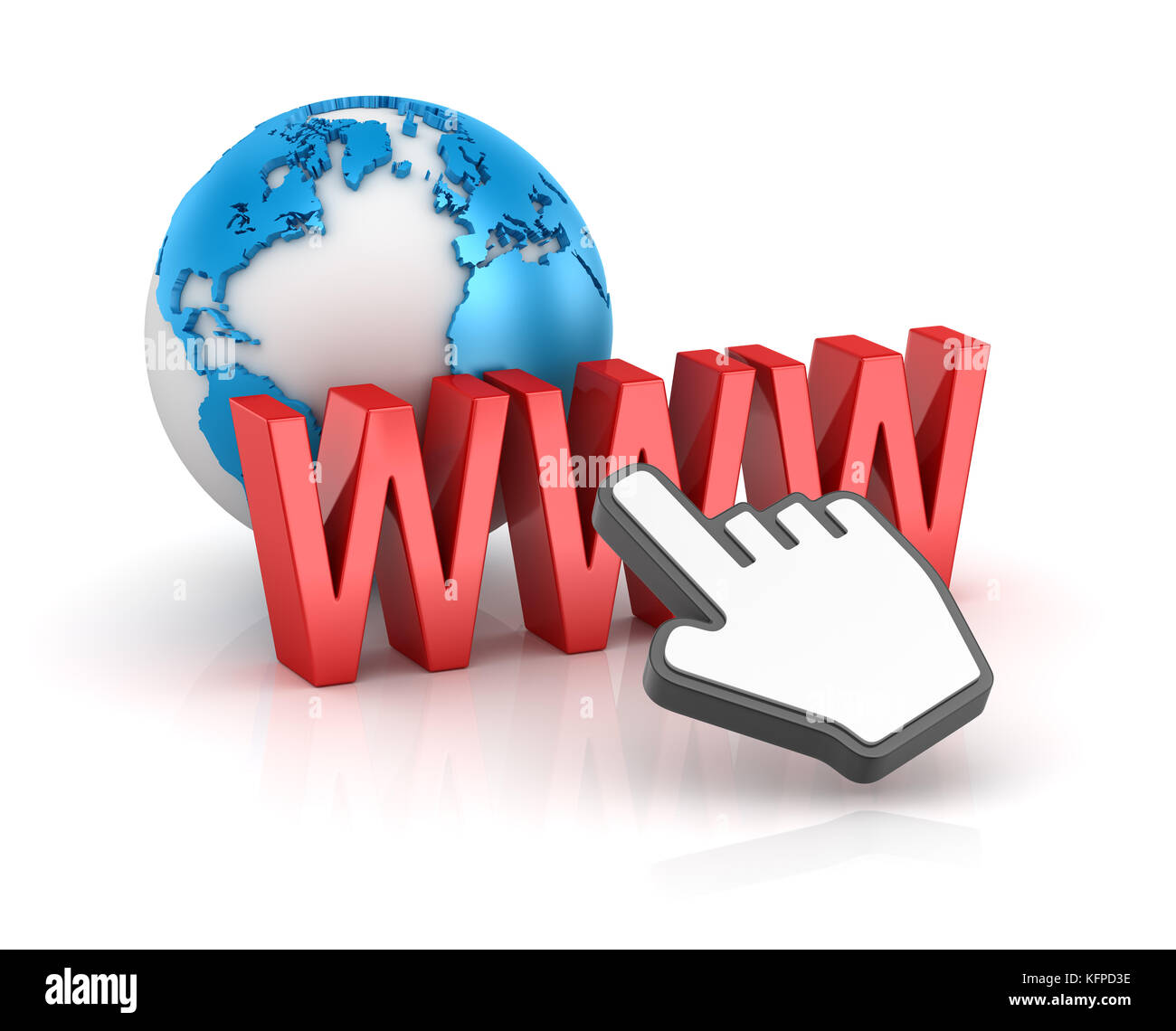 Internet concept , computer generated image. 3d rendered image Stock ...