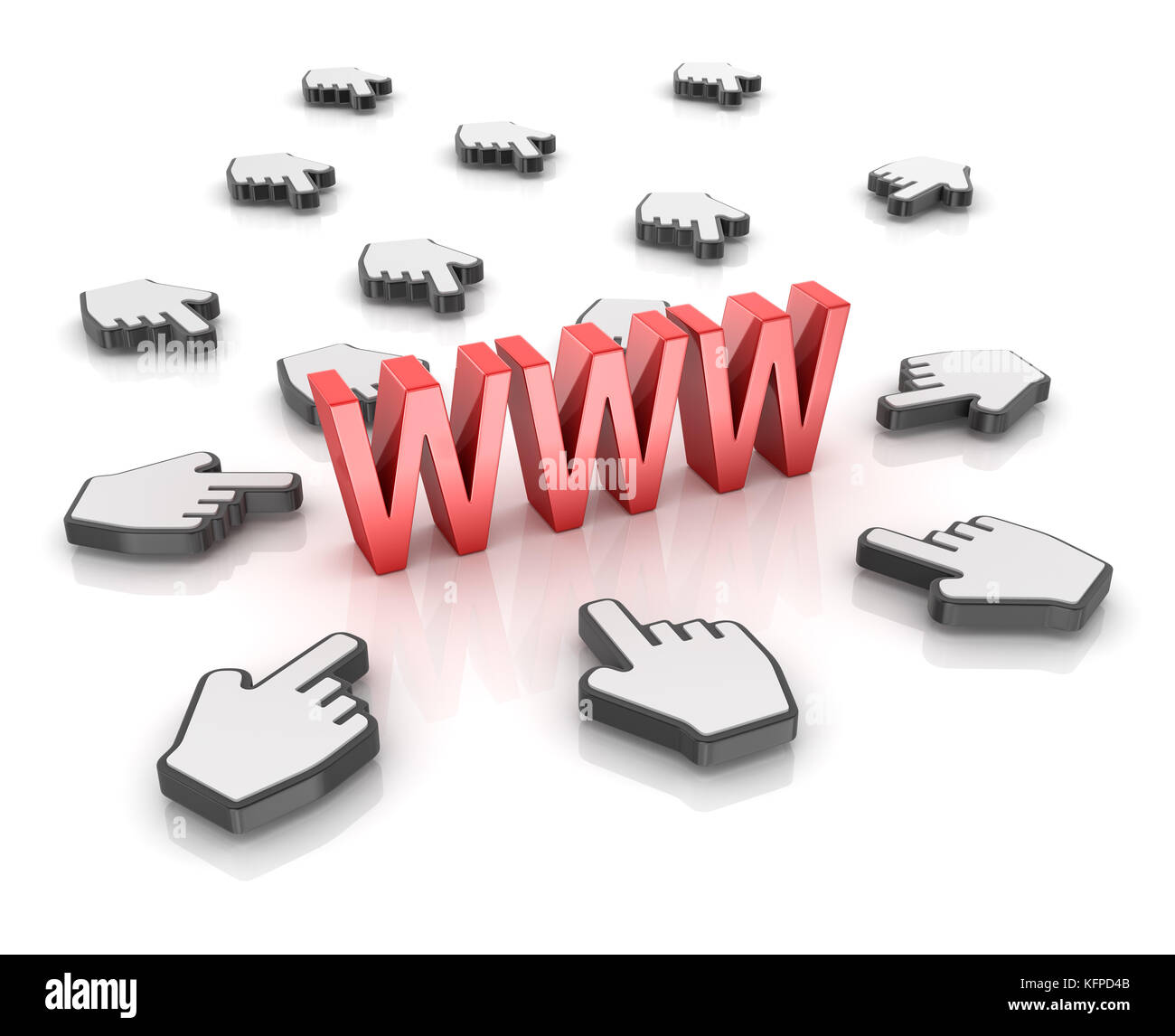 Internet concept , computer generated image. 3d rendered image Stock ...