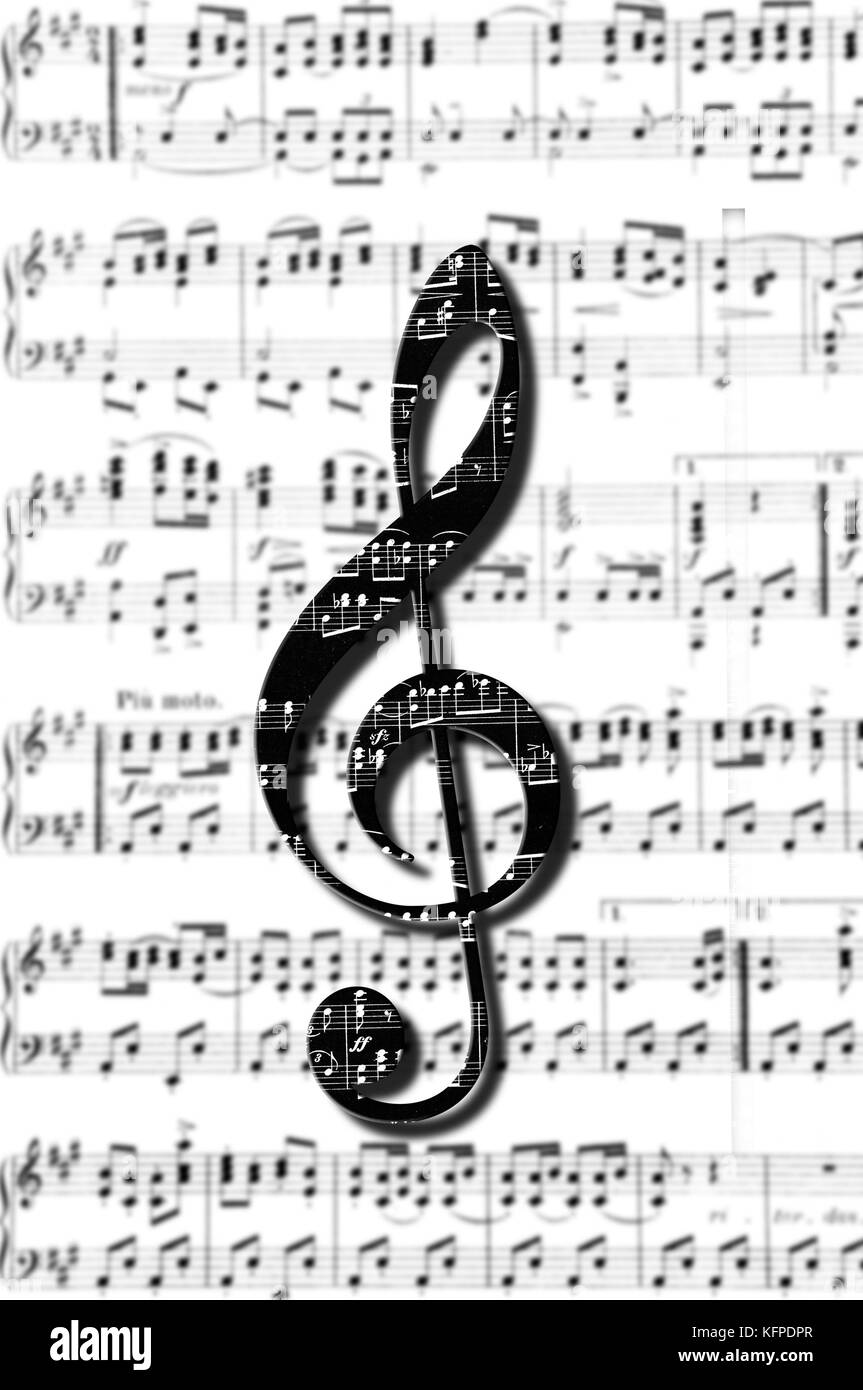 Music clef hi-res stock photography and images - Alamy