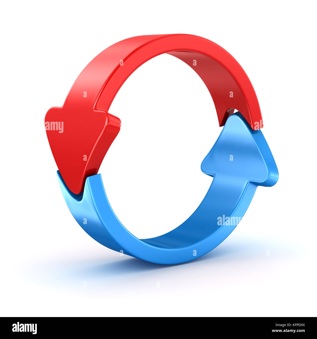 Arrows turning. 3d render and computer generated image Stock Photo - Alamy