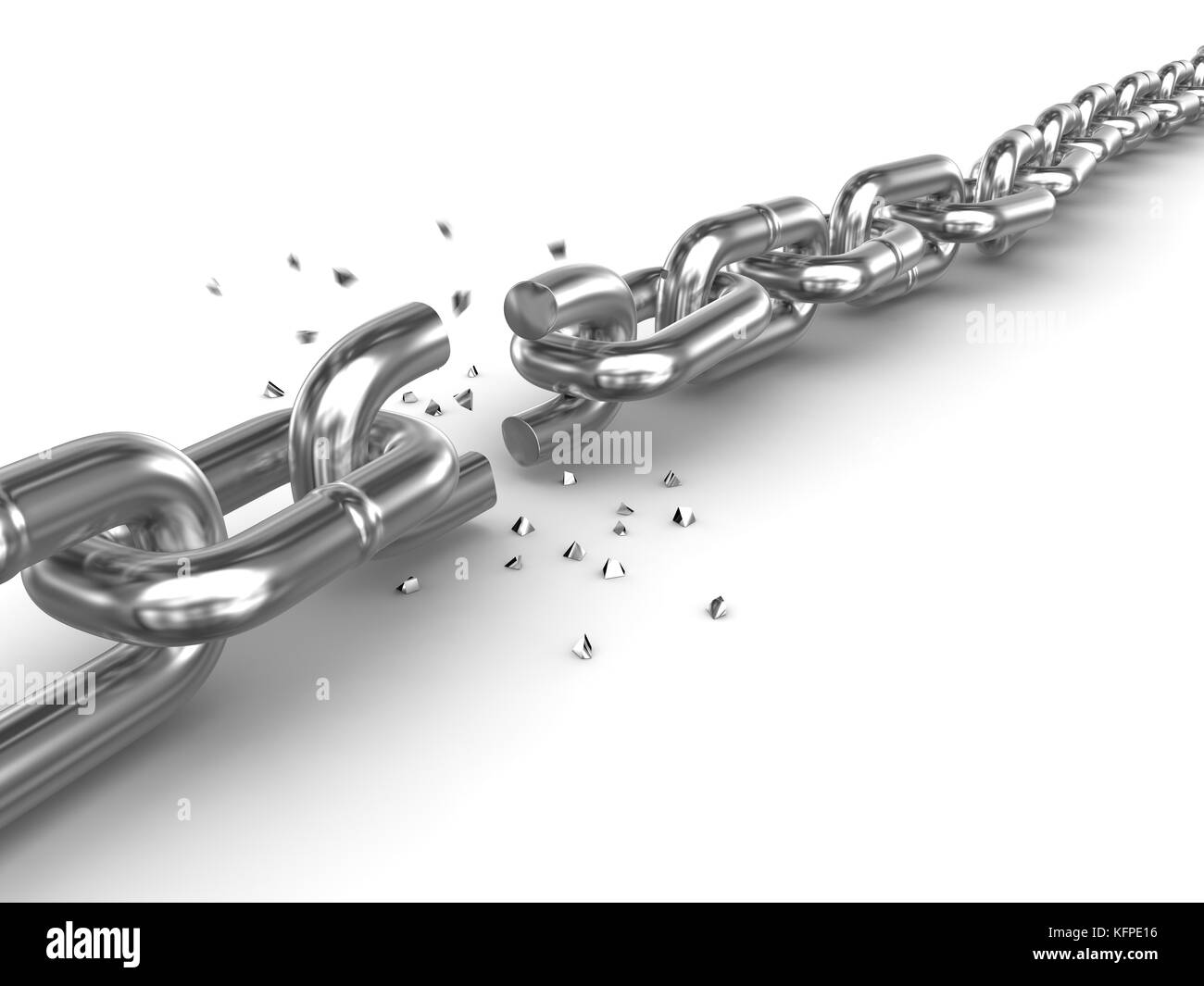 Broken chain hi-res stock photography and images - Alamy