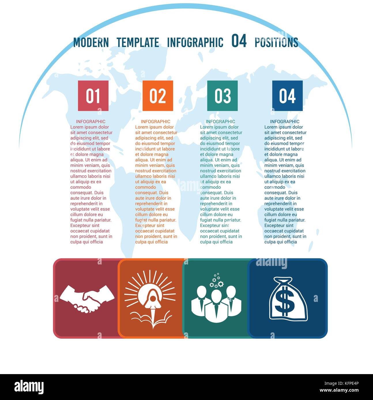 Charts business infographic template step by step Colour squares with ...