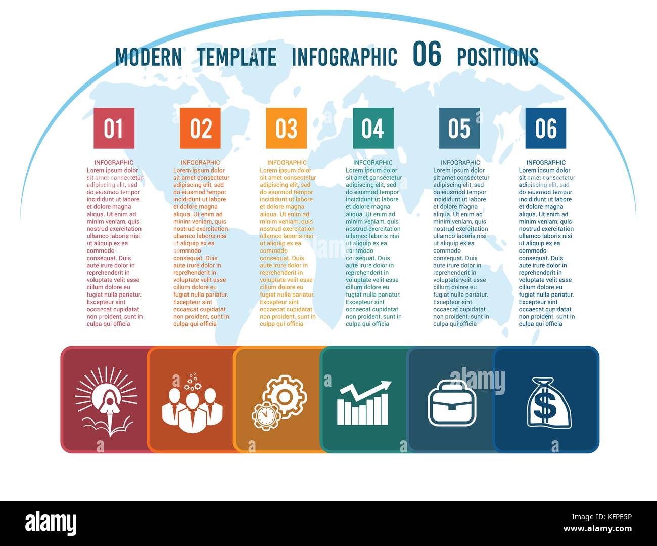 Charts business infographic template step by step Colour squares with ...