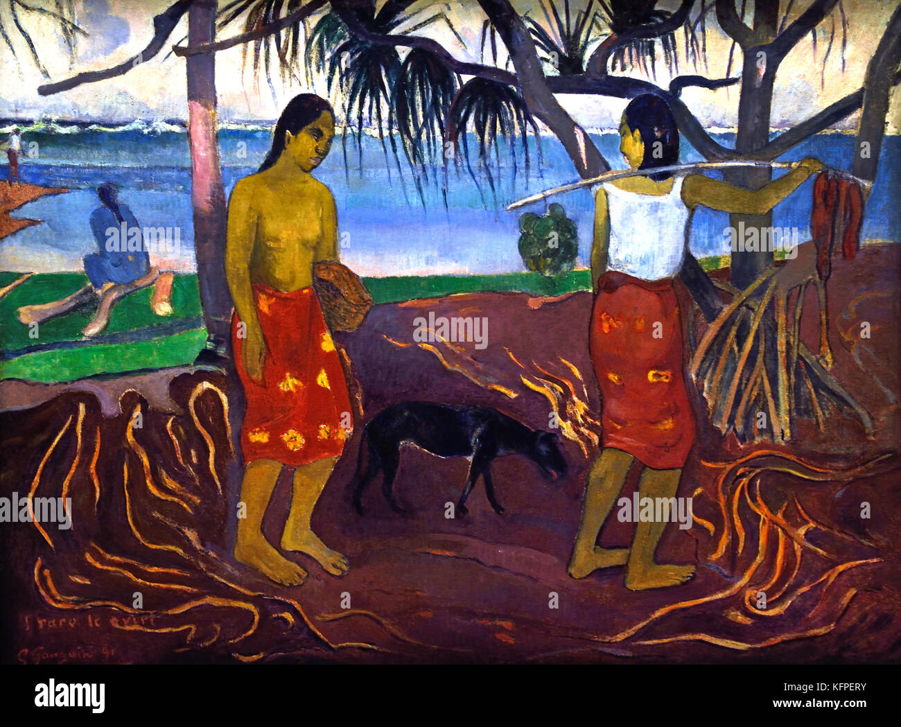 I Raro te Oviri ( Terre Delicieuse) Delicious Earth 1891 Paul Gauguin ...