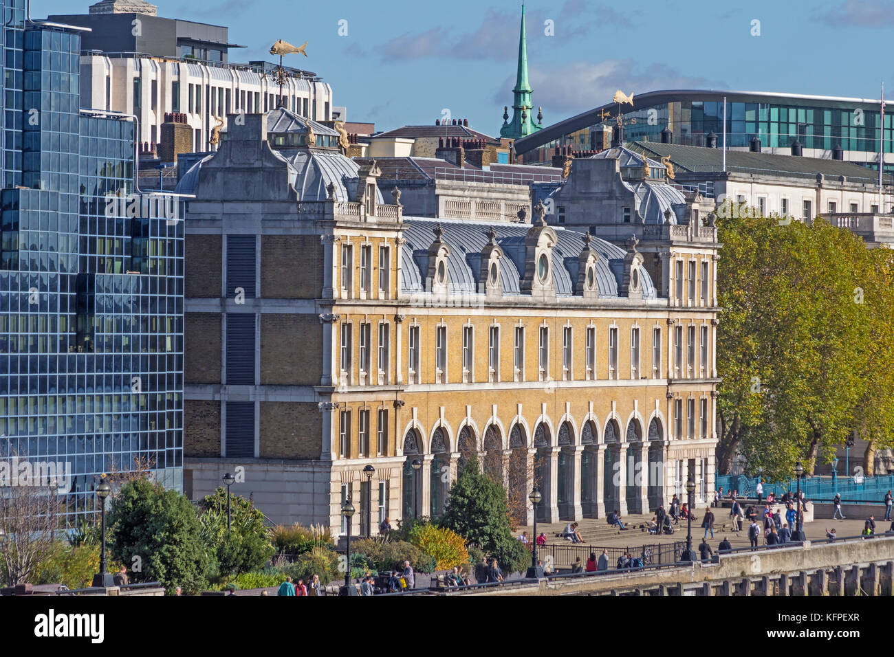 The former Billingsgate Fish market buildings on the north bank of the ...