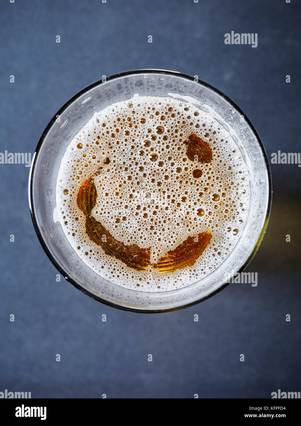 Beer from above foam hi-res stock photography and images - Alamy