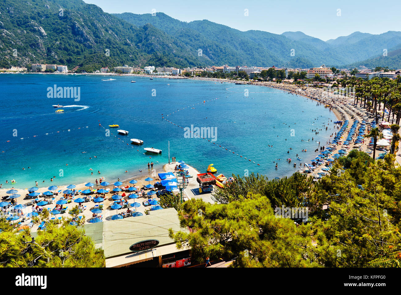 Nice view of Mediterranean Sea near Marmaris Turkey Stock Photo - Alamy