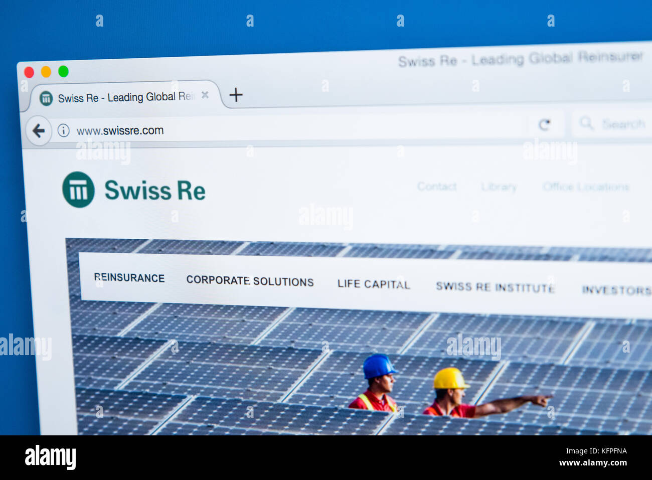 LONDON, UK - OCTOBER 25TH 2017: The homepage of the official website ...