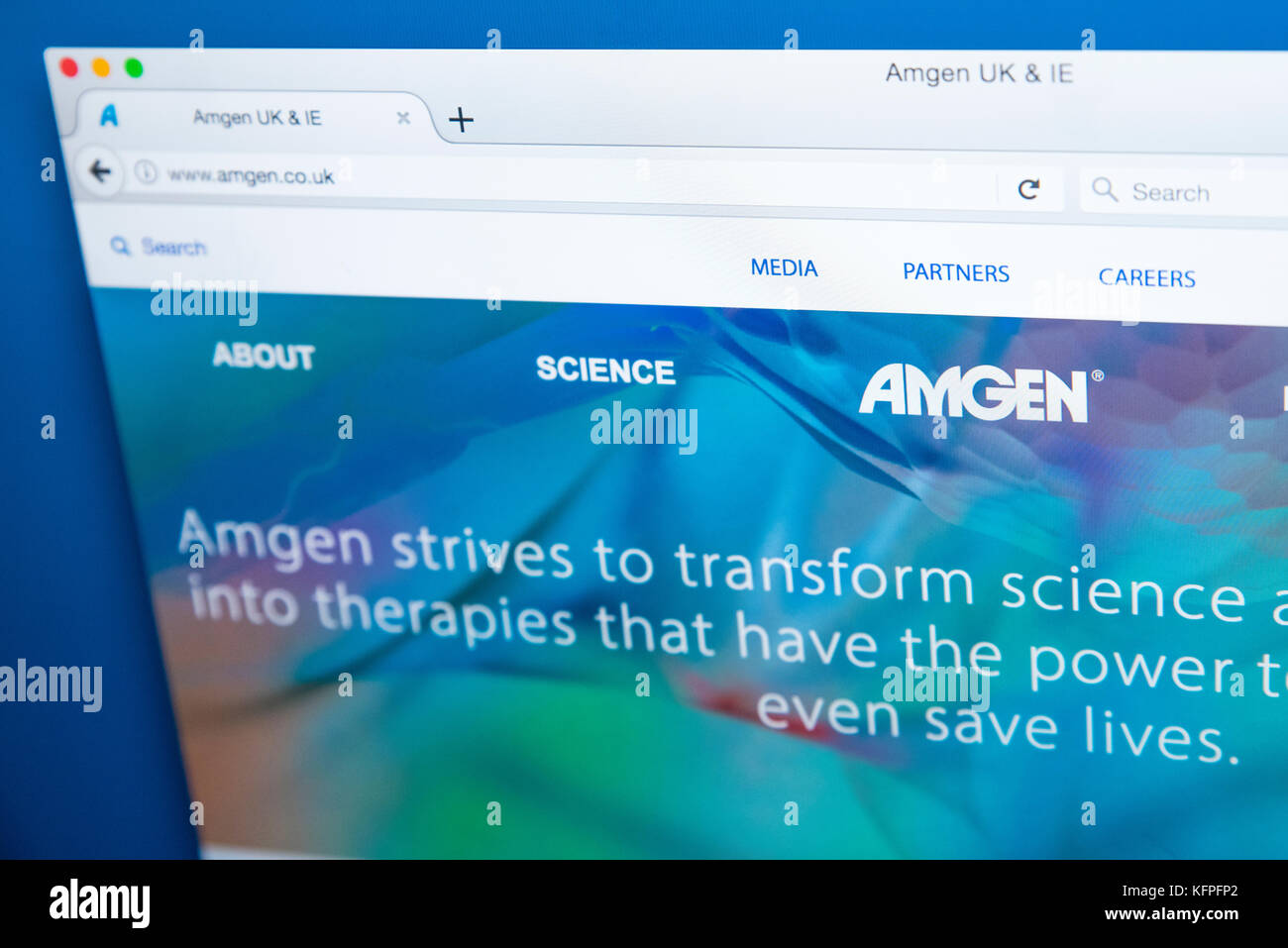 LONDON, UK - OCTOBER 25TH 2017: The homepage of the official website ...