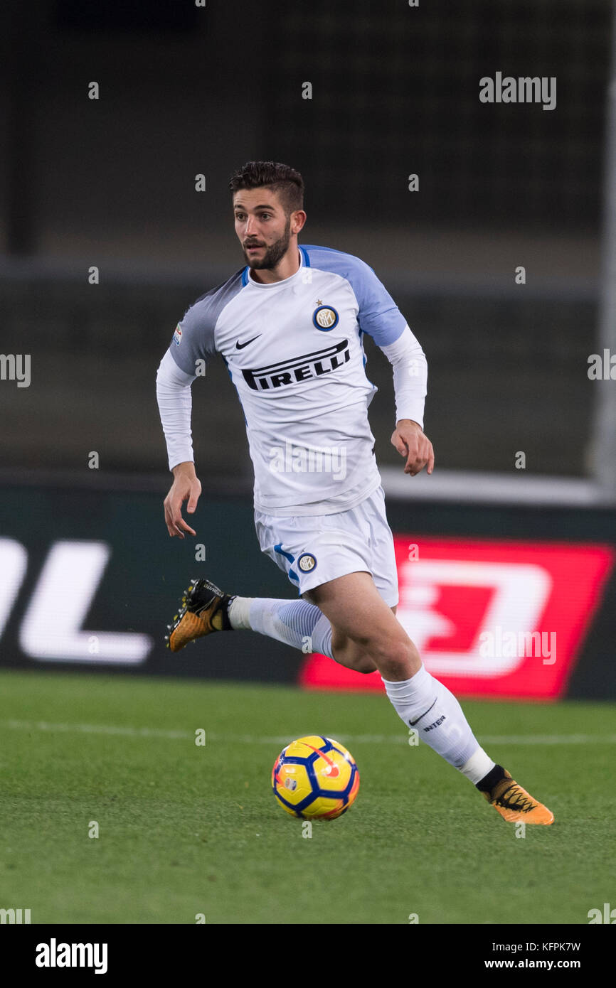 Verona, Italy. 30th Oct, 2017. Roberto Gagliardini (Inter) Football/Soccer : Italian "Serie A ...