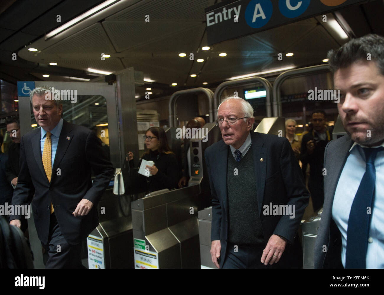 New York, New York, USA. 30th Oct, 2017. Senator BERNIE SANDERS and ...