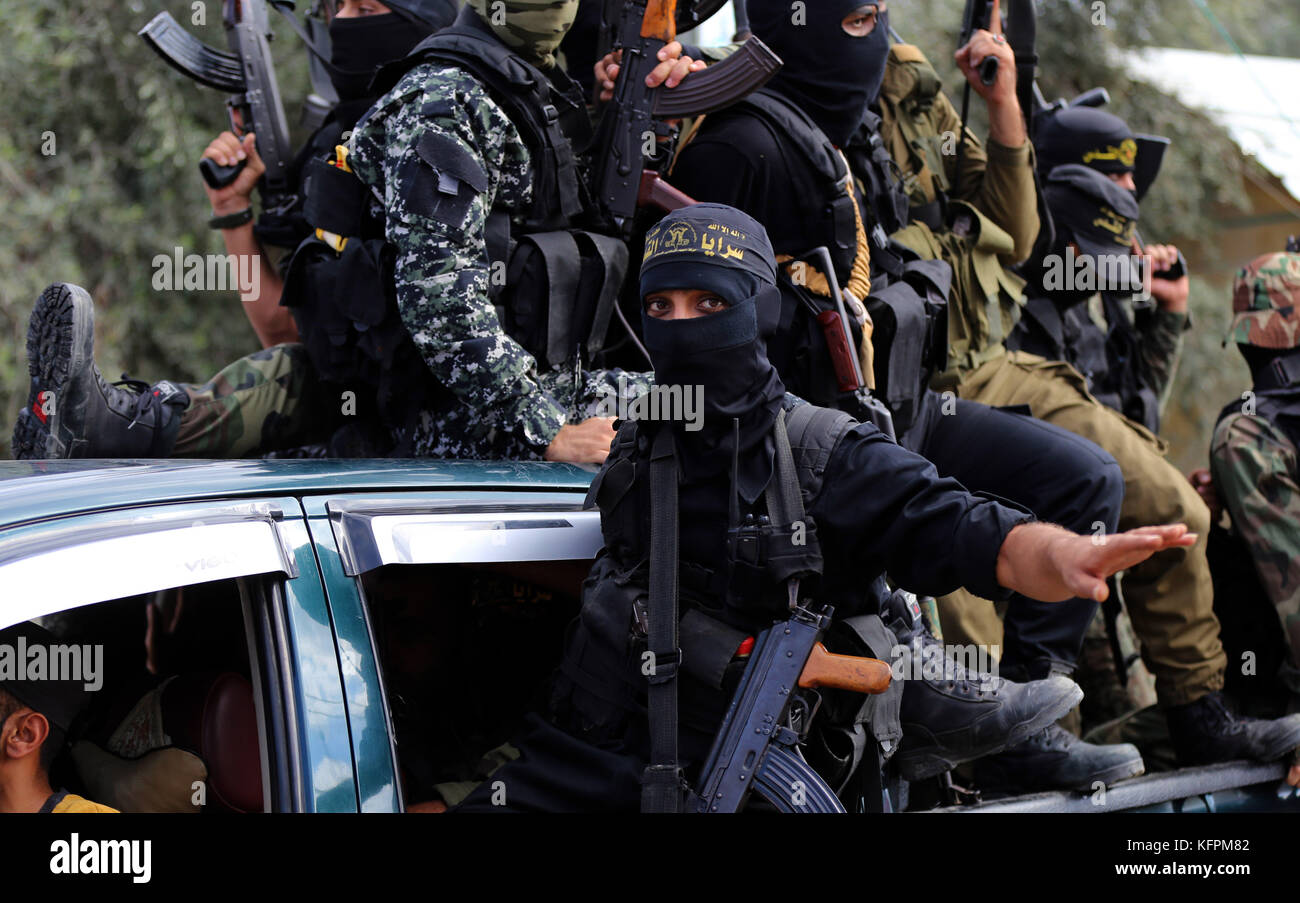 Bureij, Gaza Strip, Palestinian Territory. 31st Oct, 2017. Palestinian ...