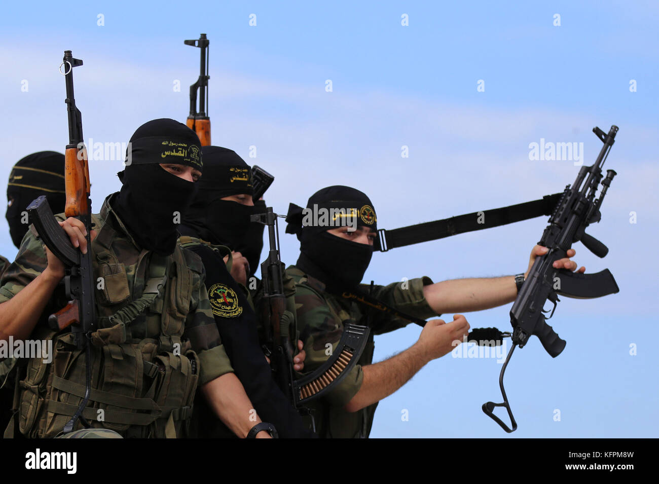 Bureij, Gaza Strip, Palestinian Territory. 31st Oct, 2017. Palestinian ...