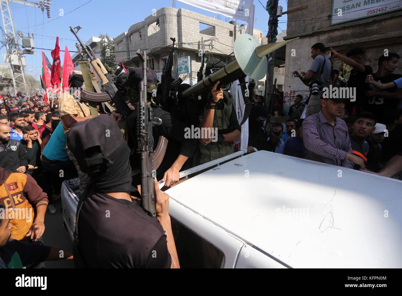 Bureij, Gaza Strip, Palestinian Territory. 1st Nov, 2017. Palestinian ...
