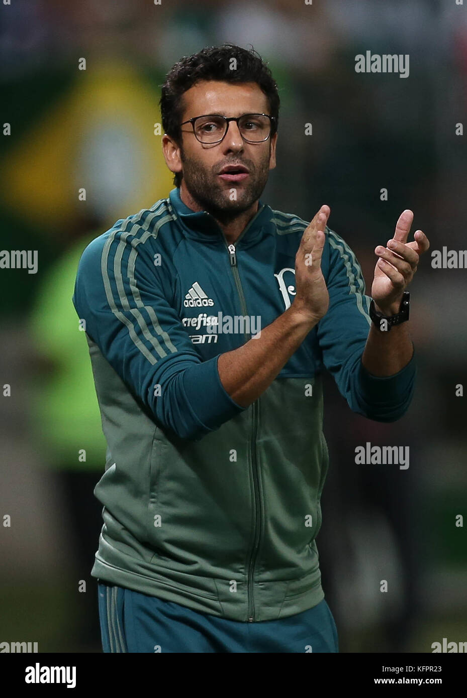 SÃO PAULO, SP - 30.10.2017: PALMEIRAS X CRUZEIRO - The coach Alberto ...