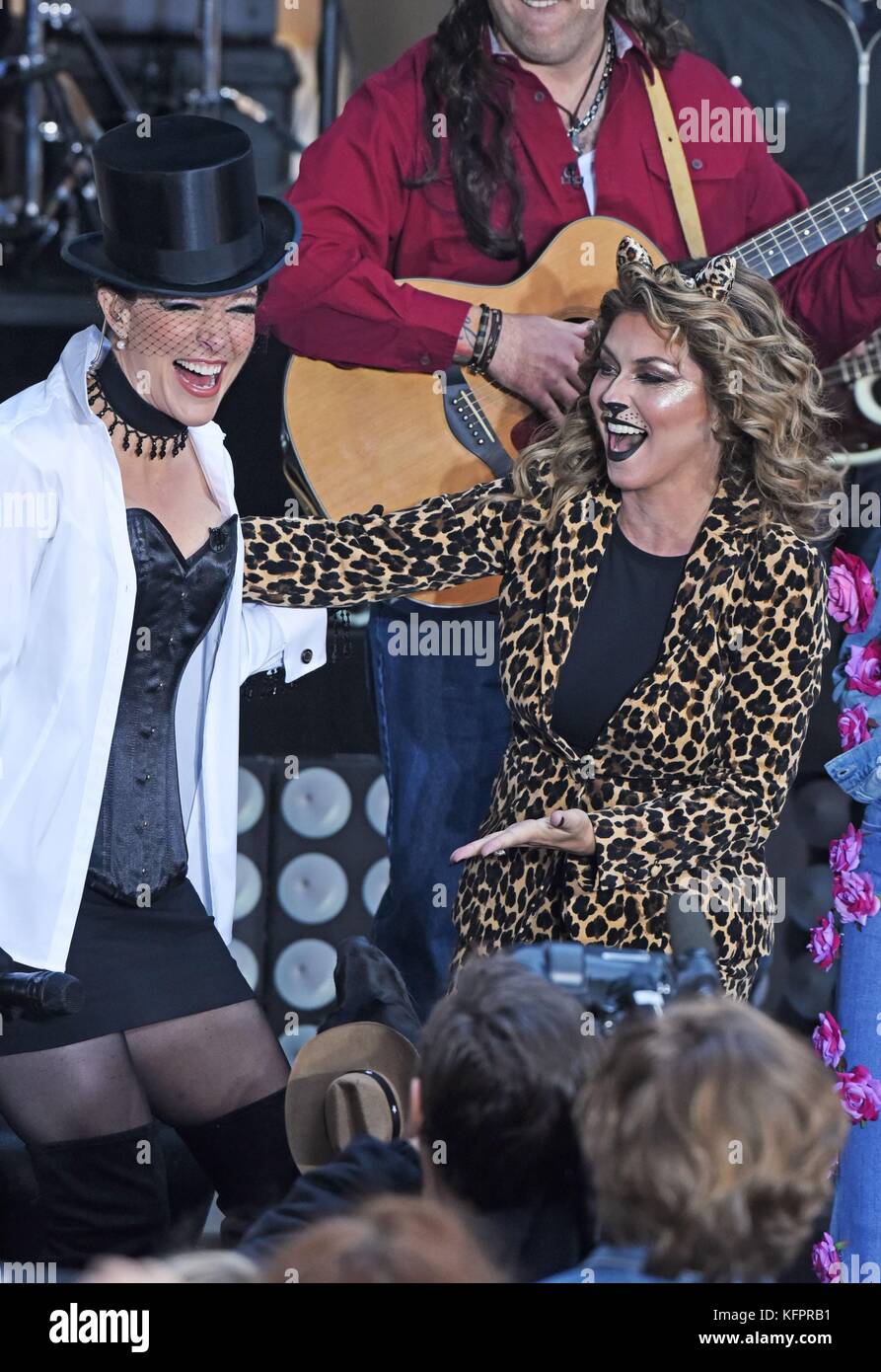 New York, NY, USA. 31st Oct, 2017. Megan Kelly, Shania Twain in ...