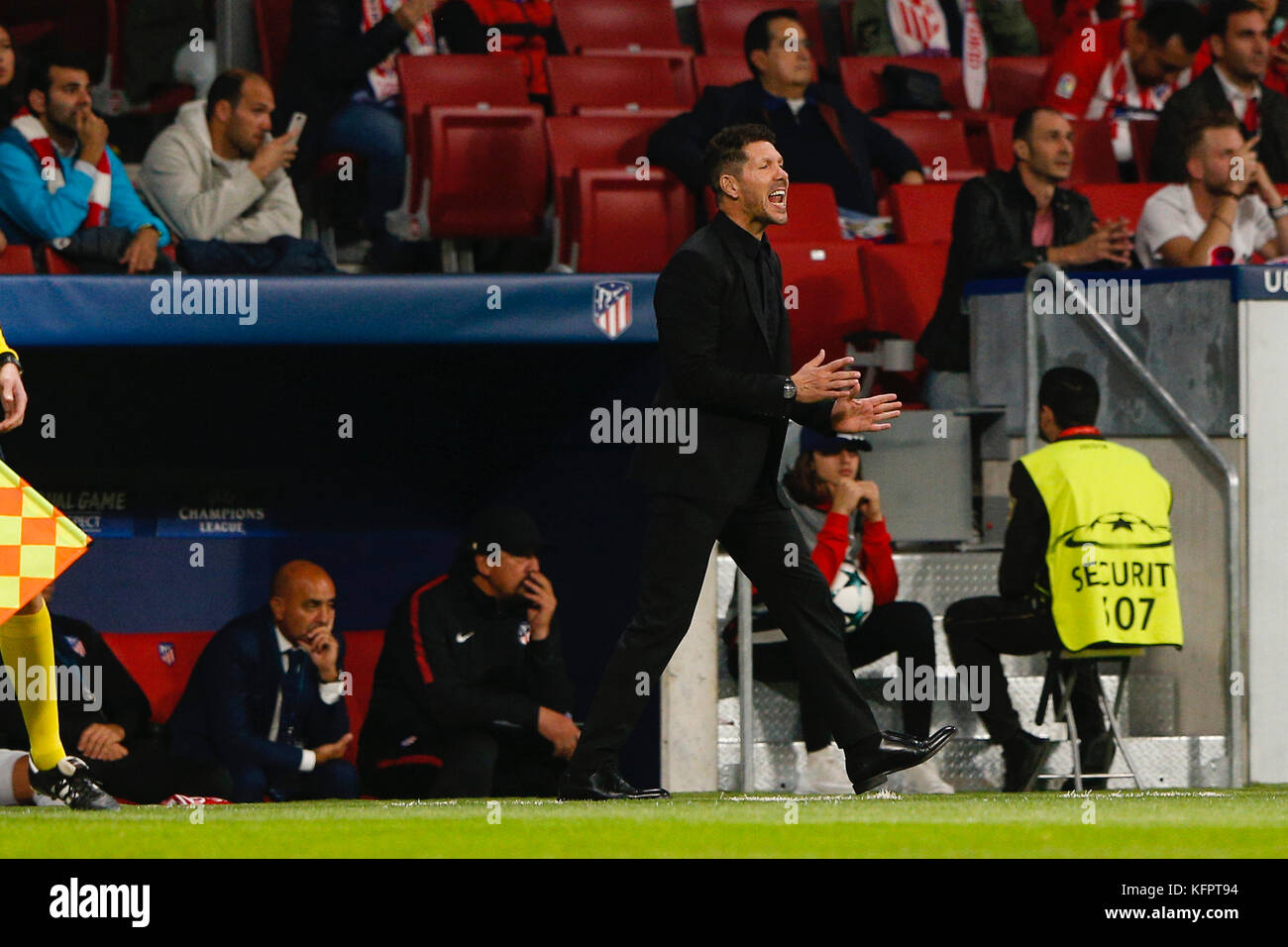 Diego Pablo Simeone Coach of Atletico de Madrid UCL Champions League ...