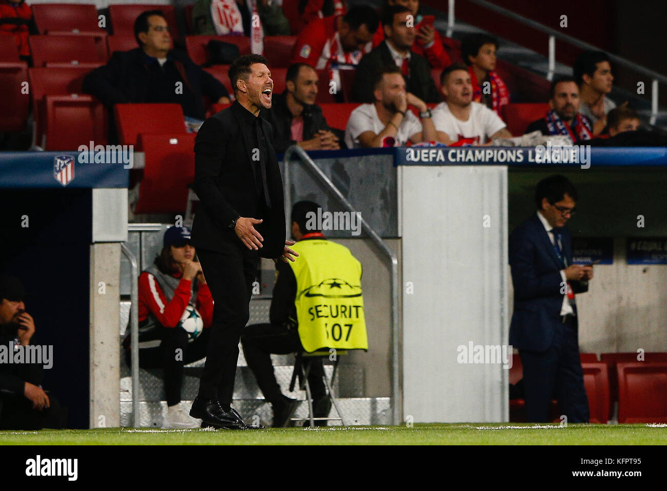 Diego Pablo Simeone Coach of Atletico de Madrid UCL Champions League ...