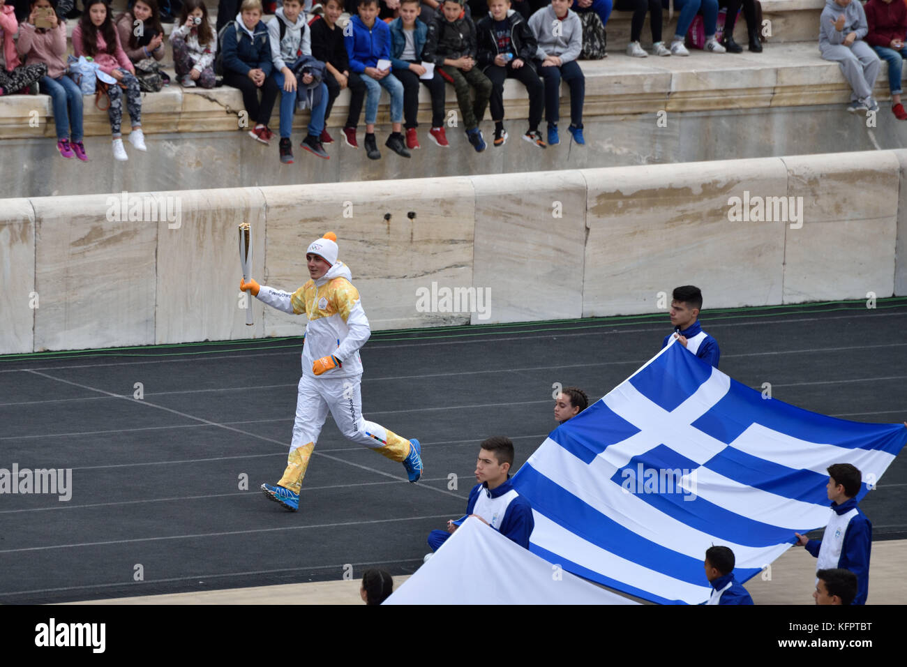 Athens, Greece, 31st October, 2017. The Greek skiing champion Ioannis ...