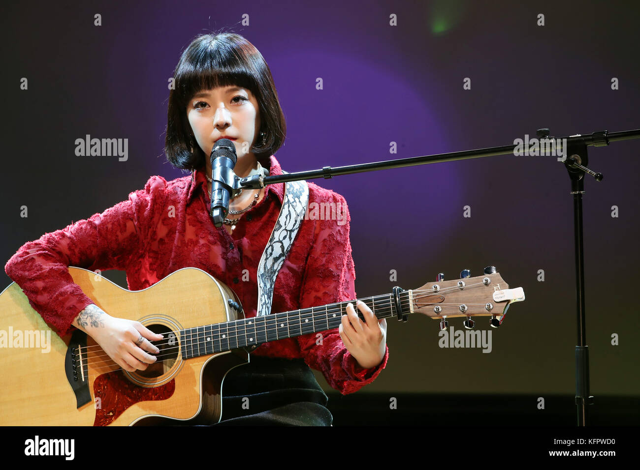 01st Nov, 2017. S. Korean singer-song writer Juniel South Korean singer ...