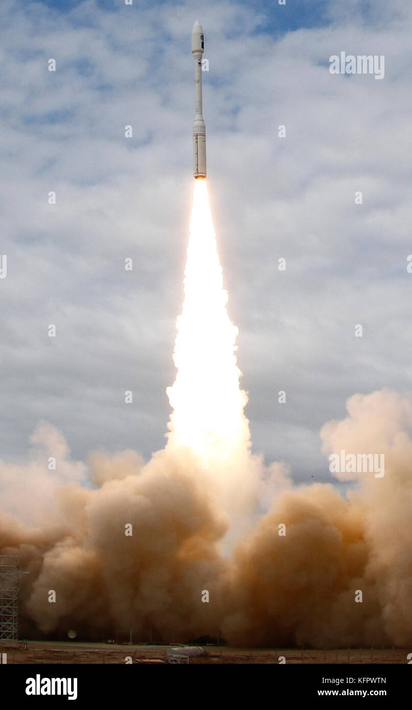 Vandenberg AFB, California, USA. 31st Oct, 2017. Orbital ATK's Minotaur ...