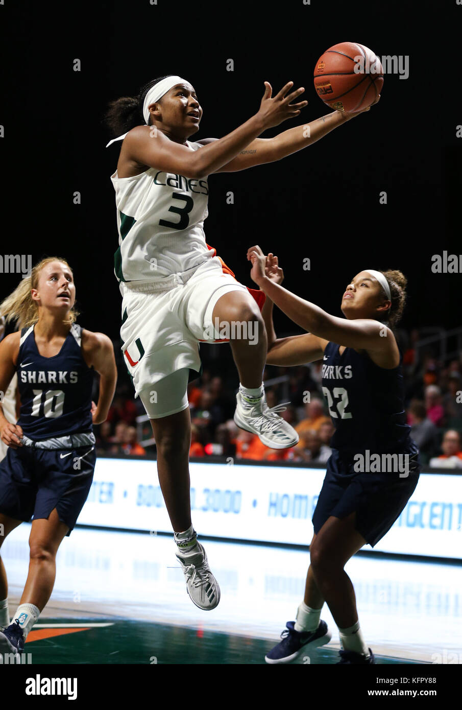 Coral Gables, Florida, USA. 31st Oct, 2017. Miami Hurricanes guard ...