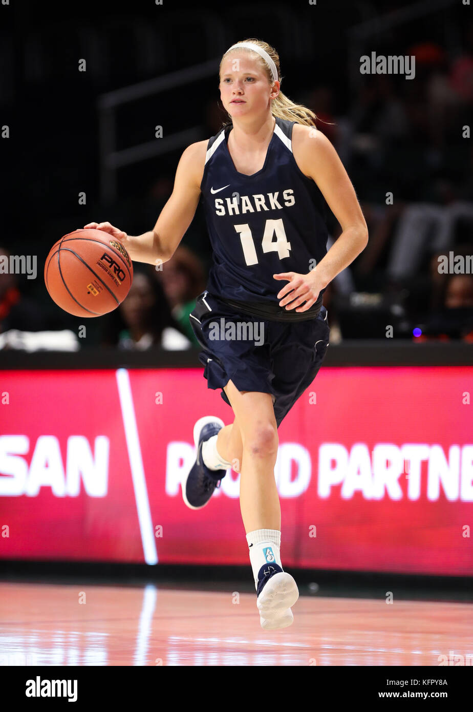 Coral Gables, Florida, USA. 31st Oct, 2017. Nova Southeastern Sharks ...