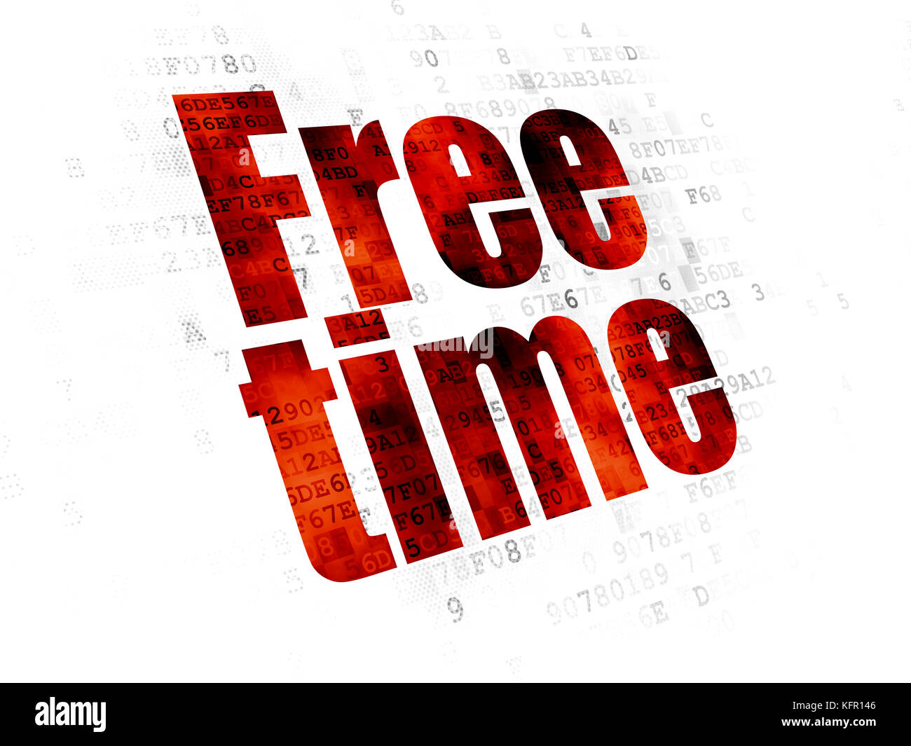 Time concept: Free Time on Digital background Stock Photo - Alamy