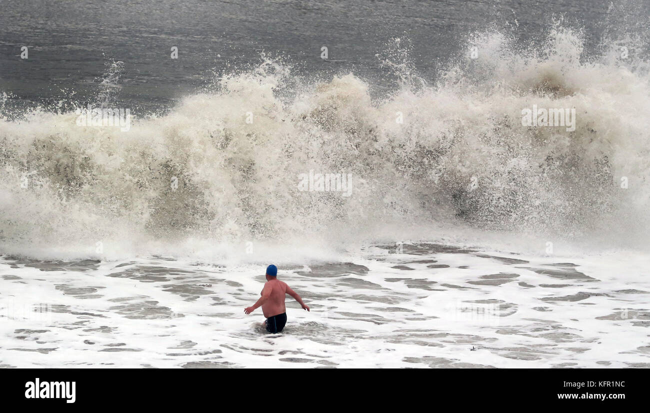Brave swimmers from the Panama Swimming Club in Whitley Bay, Tyne and ...