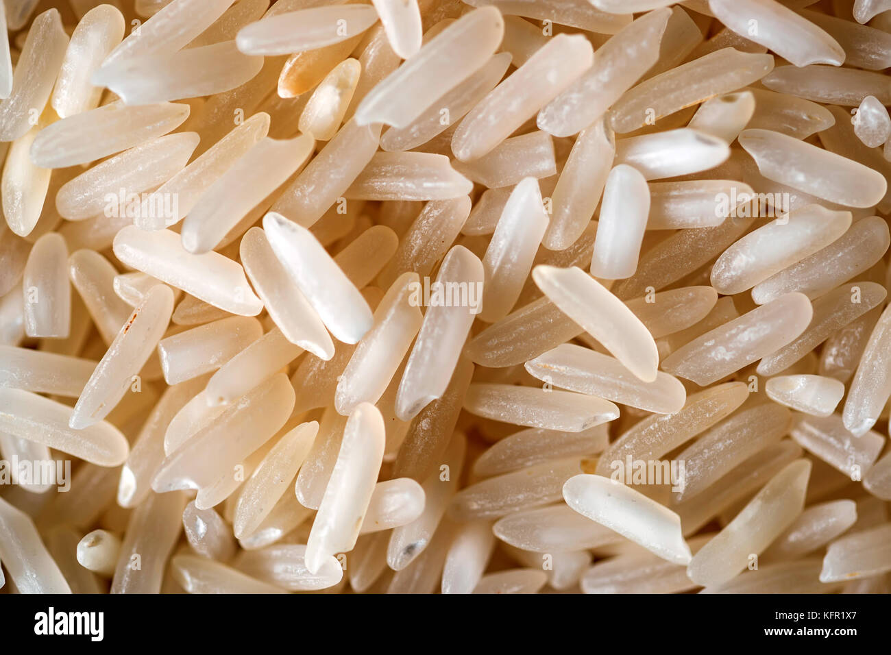 Close-up texture made of natural white rice grains for background Stock ...