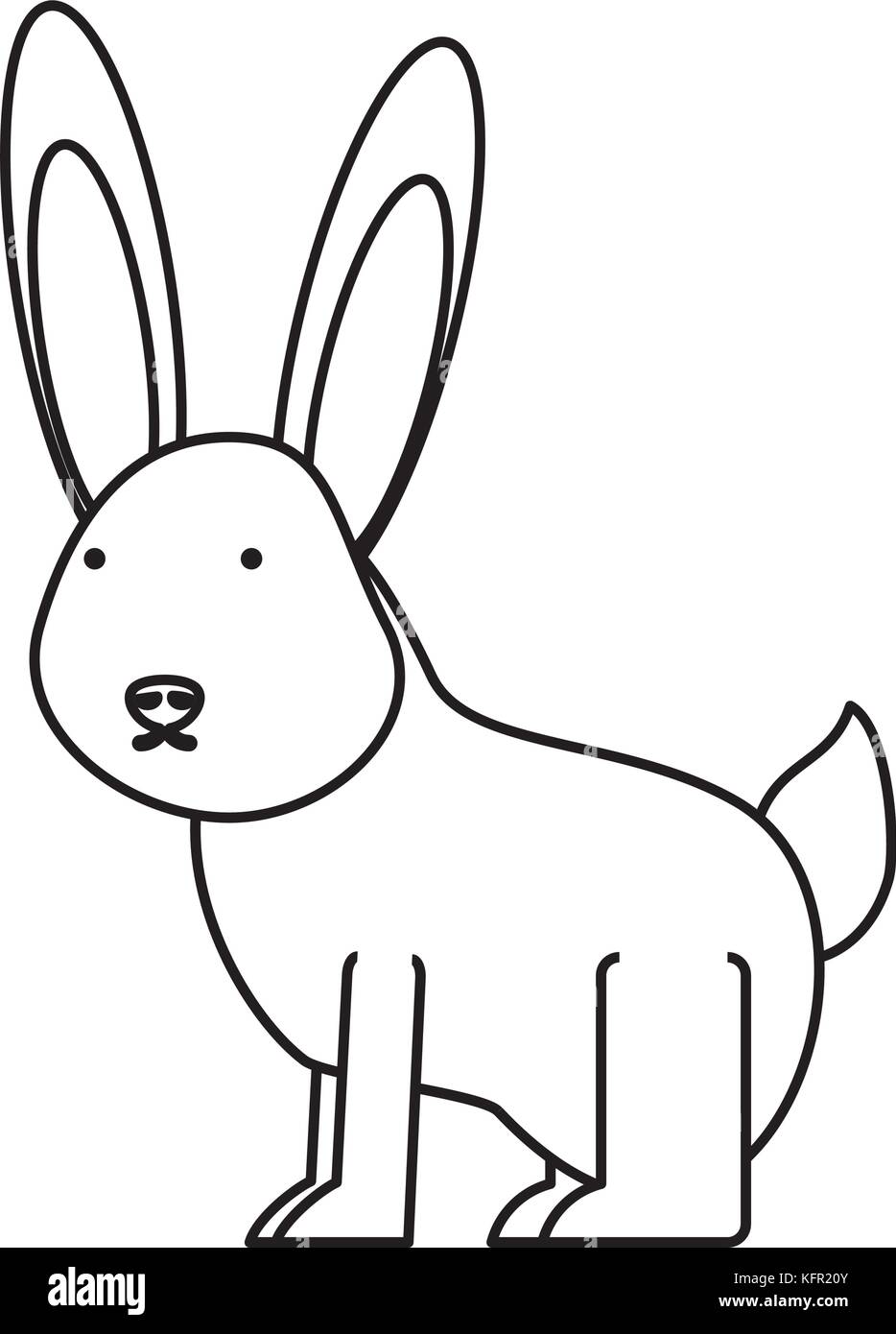 wild rabbit vector illustration Stock Vector Image & Art - Alamy