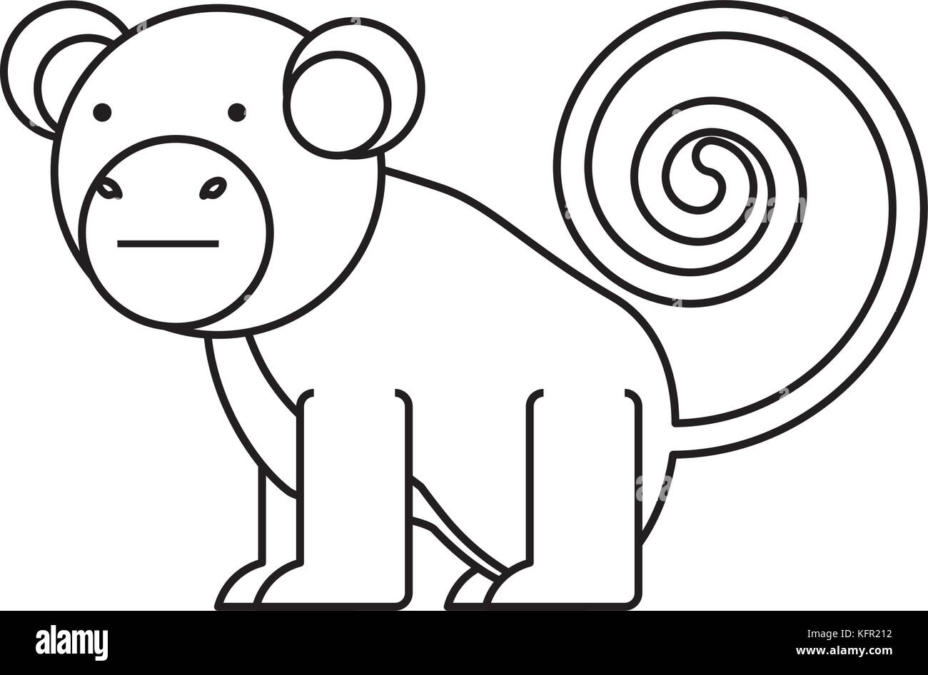 monkey vector illustration Stock Vector Image & Art - Alamy