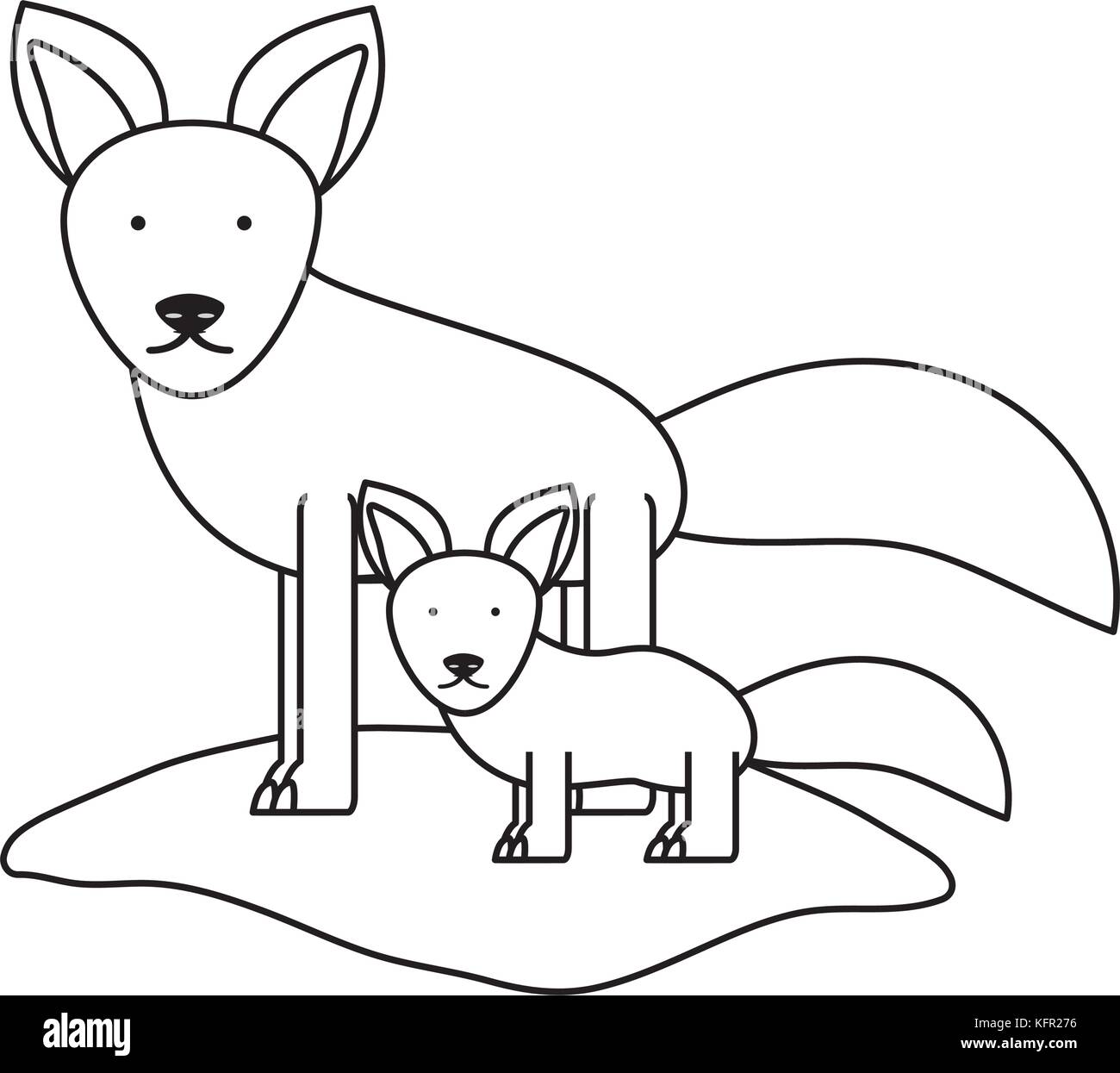 fox vector ilustration Stock Vector Image & Art - Alamy